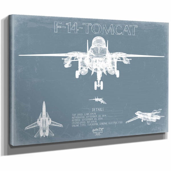 Framed F14 Tomcat Print - Etsy