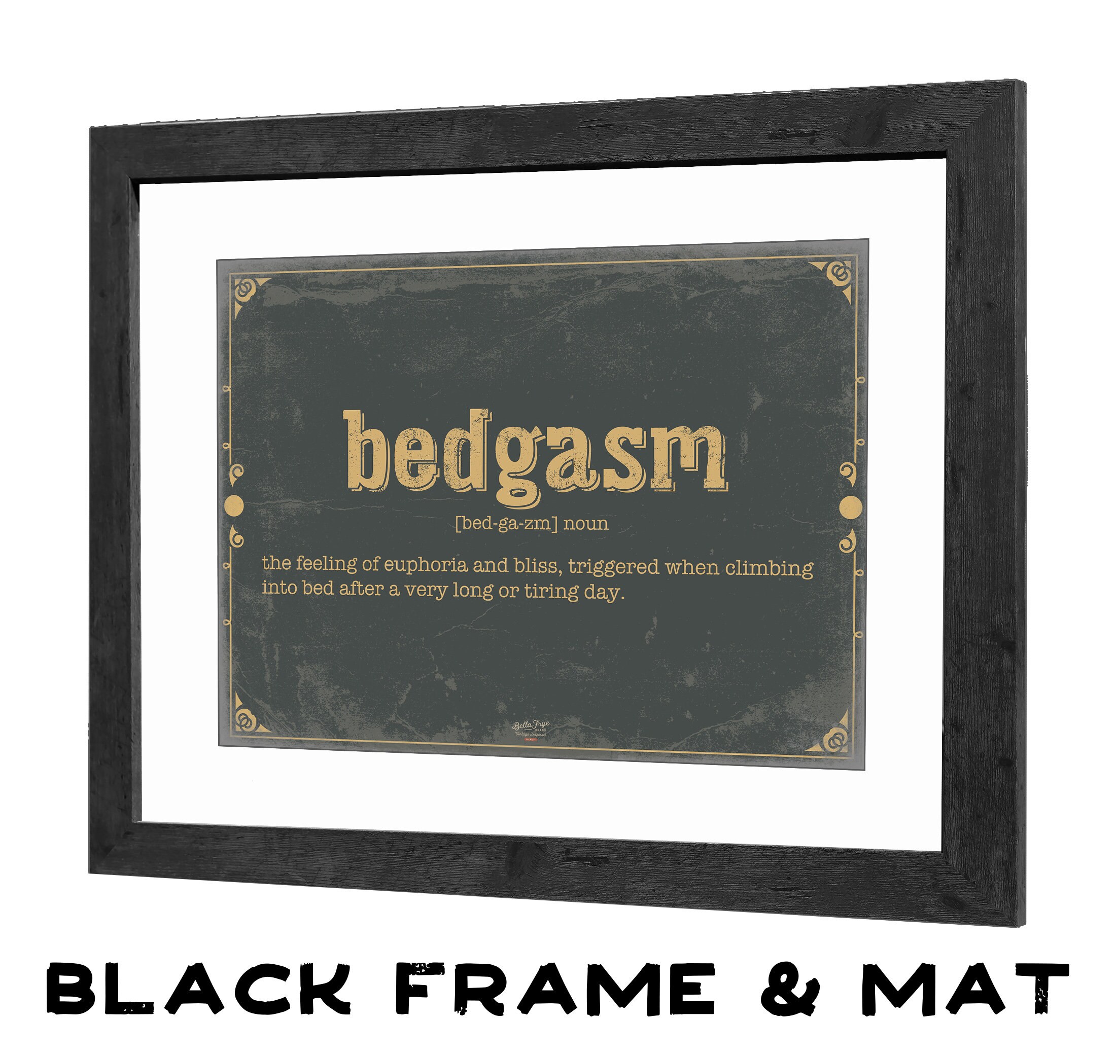 Bedgasm Word Definition Wall Art Gift for Bedgasm Dictionary - Etsy