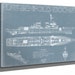 USS Nimitz CVN-68 Blueprint Wall Art - Original Carrier Print - Etsy