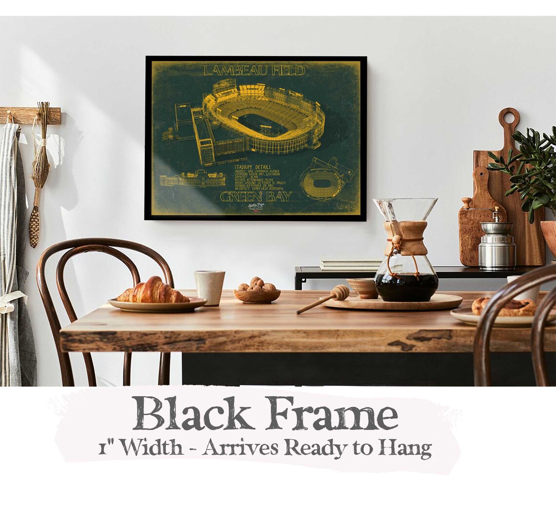 Lambeau Field Wall Art Original Green Bay Packers Print - Etsy