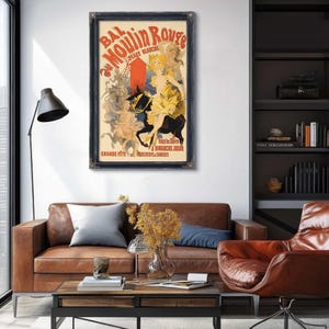 Framed Moulin Rouge Print - Vintage Cabaret Poster - Etsy