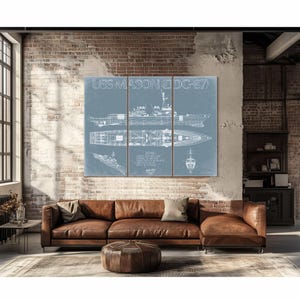 USS Mason (DDG-87) Blueprint Wall Art - Original Guided-missile ...