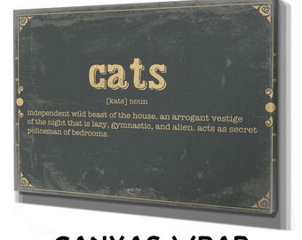 Cat Definition Word Art - Etsy