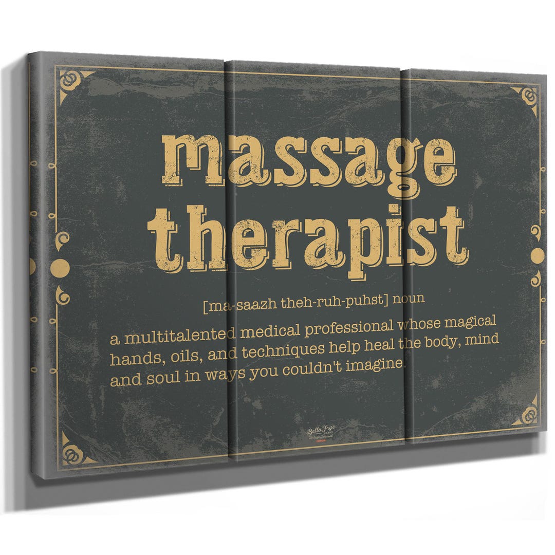 Massage Therapist Definition Art: Gift for Therapists - Etsy