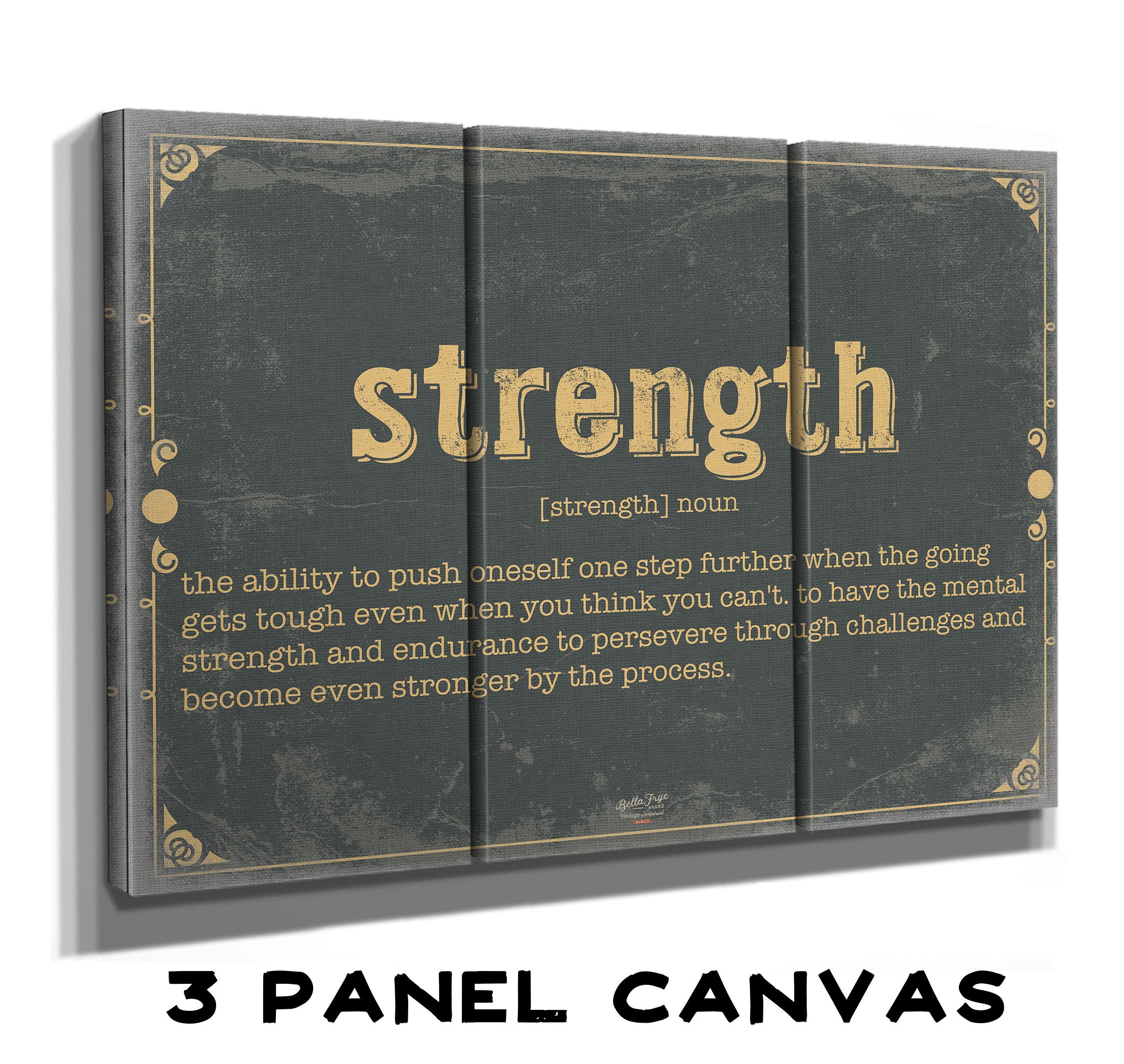Strength Word Definition Wall Art Gift for Strength - Etsy