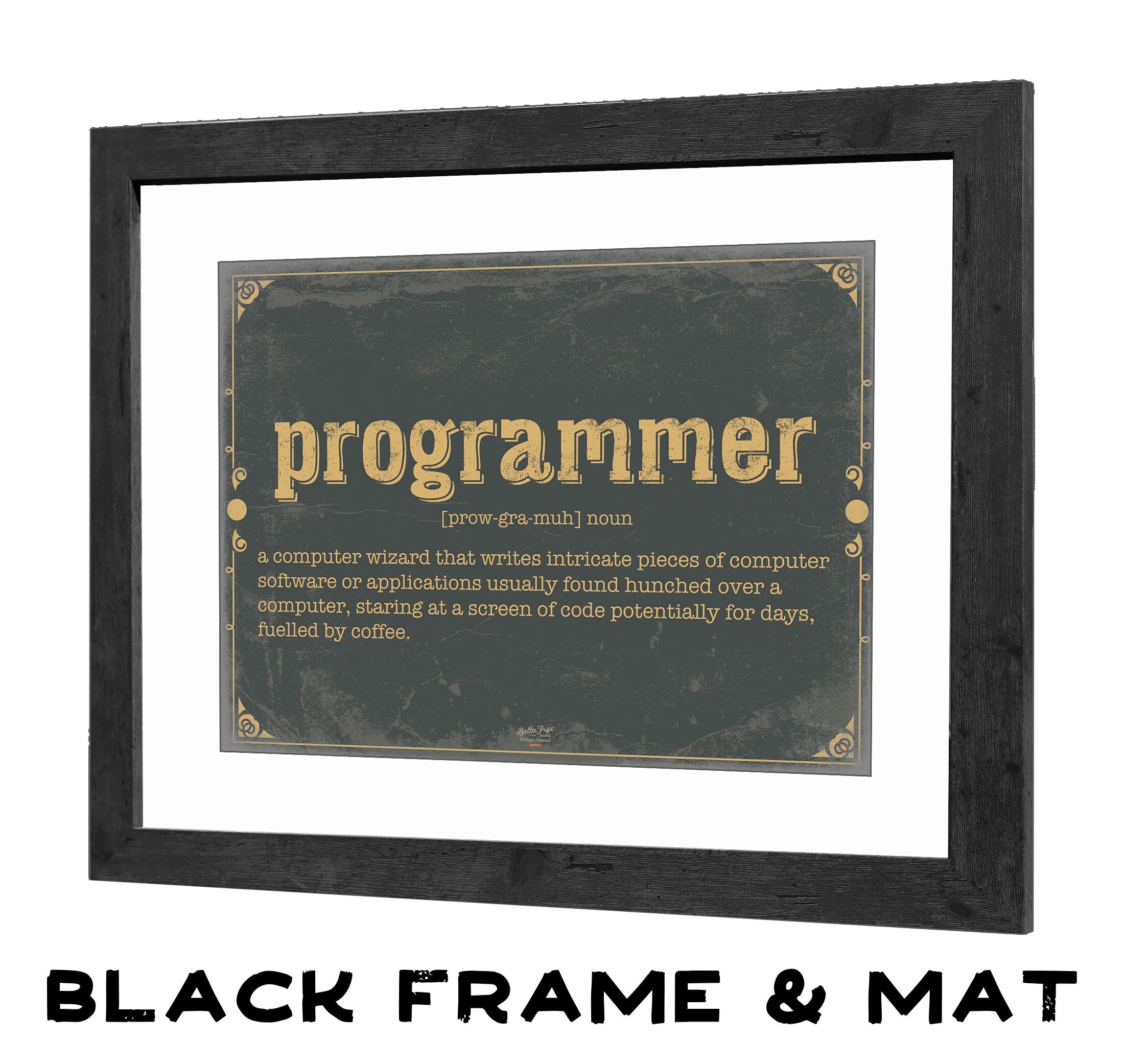 Programmer Word Definition Wall Art Gift for Programmer - Etsy