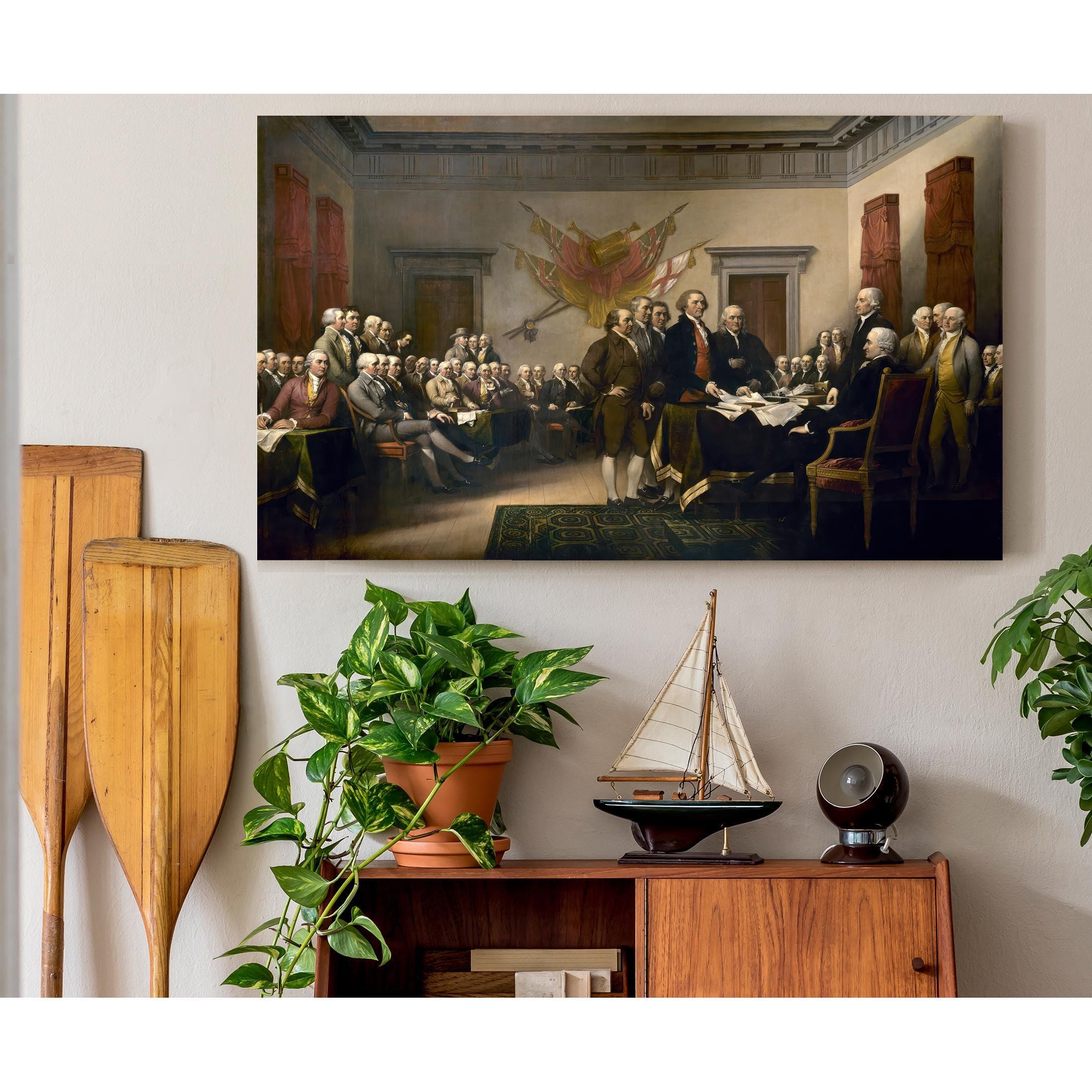 Declaration of Independence Print: Vintage Patriotic Wall Art, Founding ...
