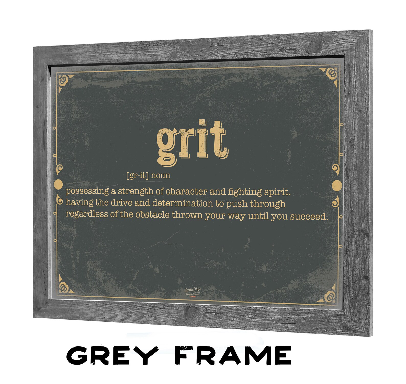 Grit Word Definition Wall Art Gift for Grit Dictionary - Etsy