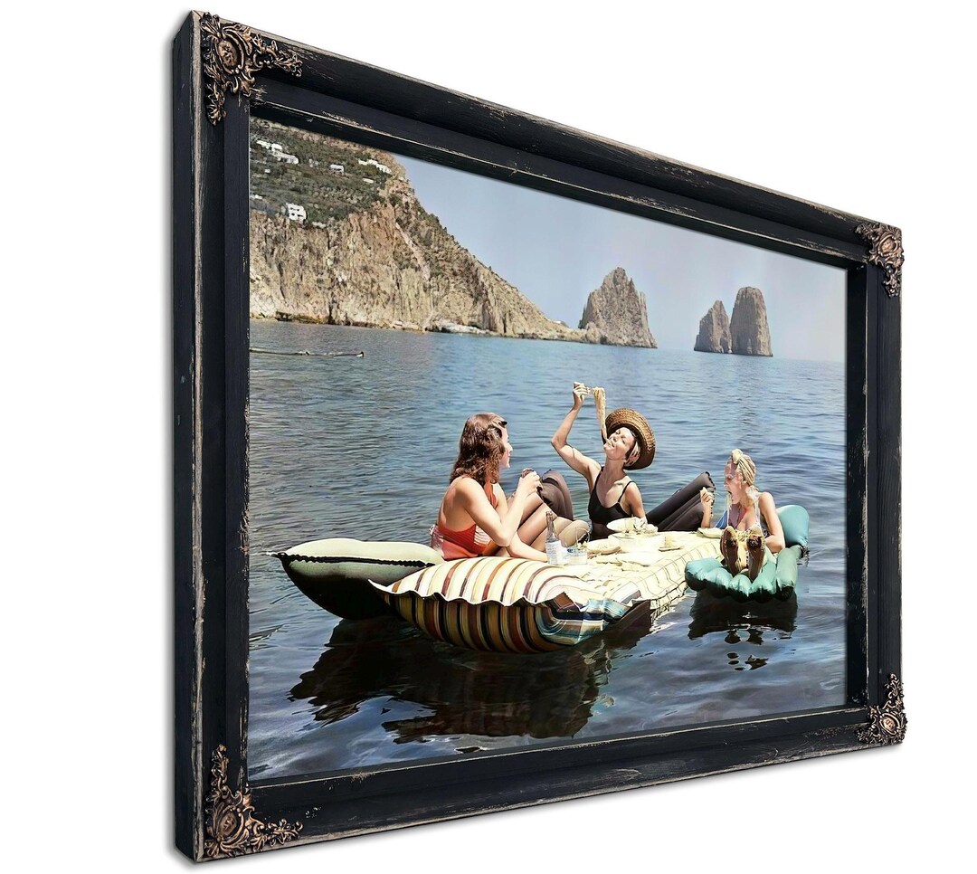 Women Eating Pasta, Color Photograph of Three Women Eating Spaghetti ...