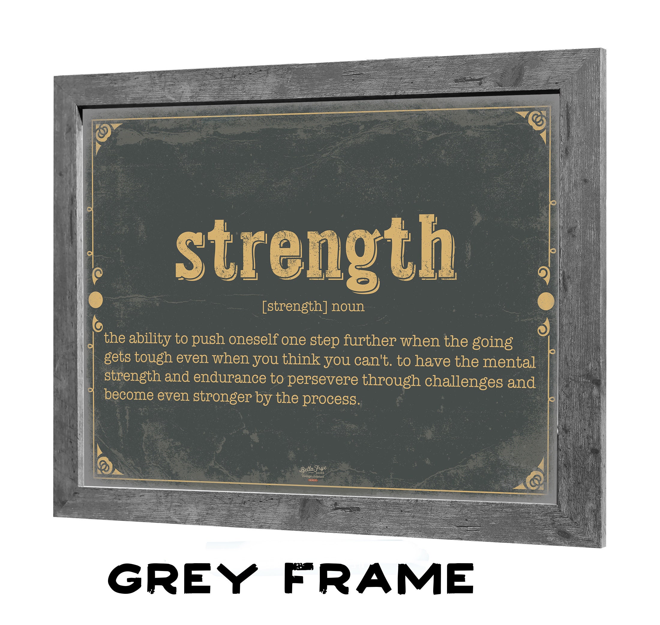 Strength Word Definition Wall Art Gift for Strength - Etsy