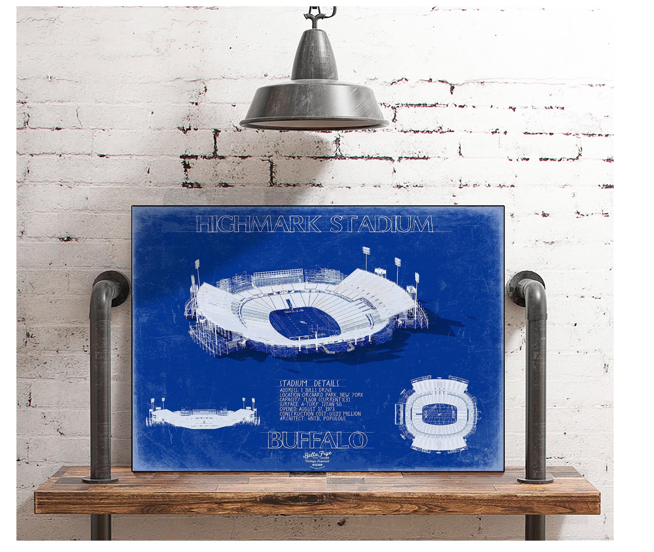 Highmark Stadium Wall Art Original Buffalo Bills Print - Etsy