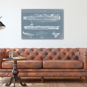 USS Enterprise (CVN-80) Blueprint Wall Art - Original Carrier Print - Etsy