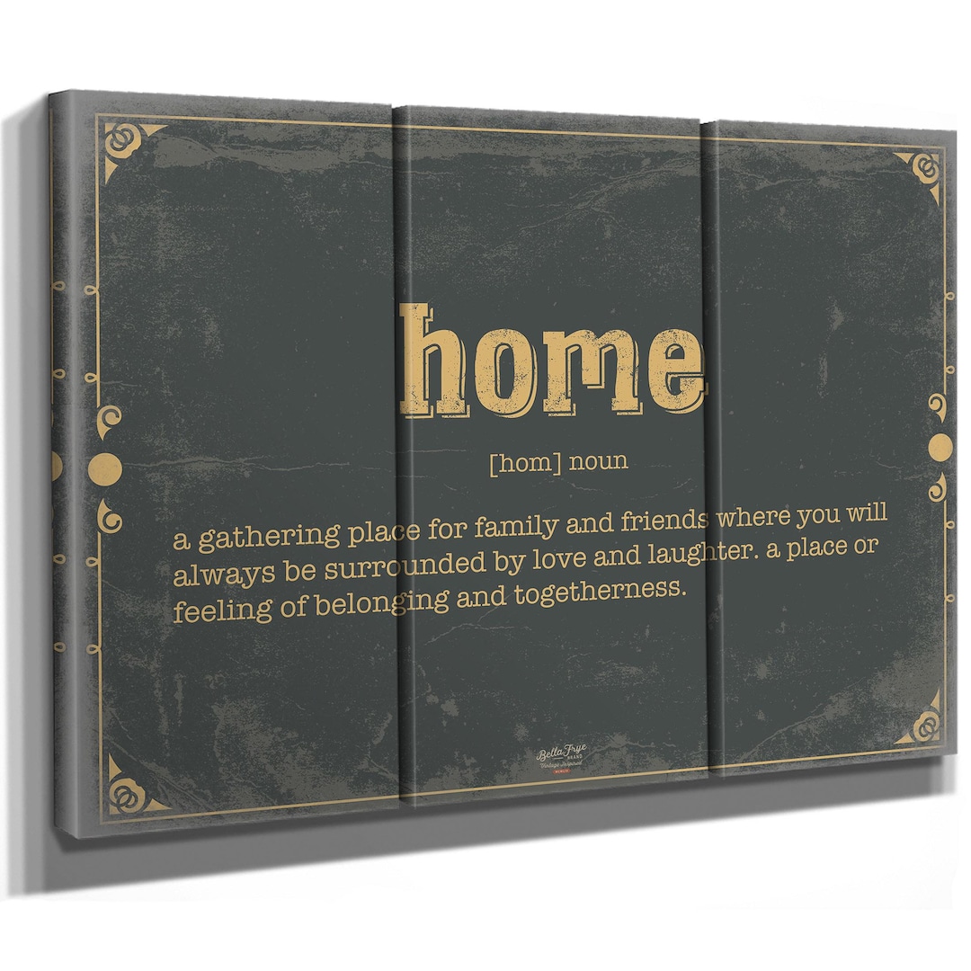 Home Word Definition Wall Art - Gift for Home Dictionary Artwork - Etsy