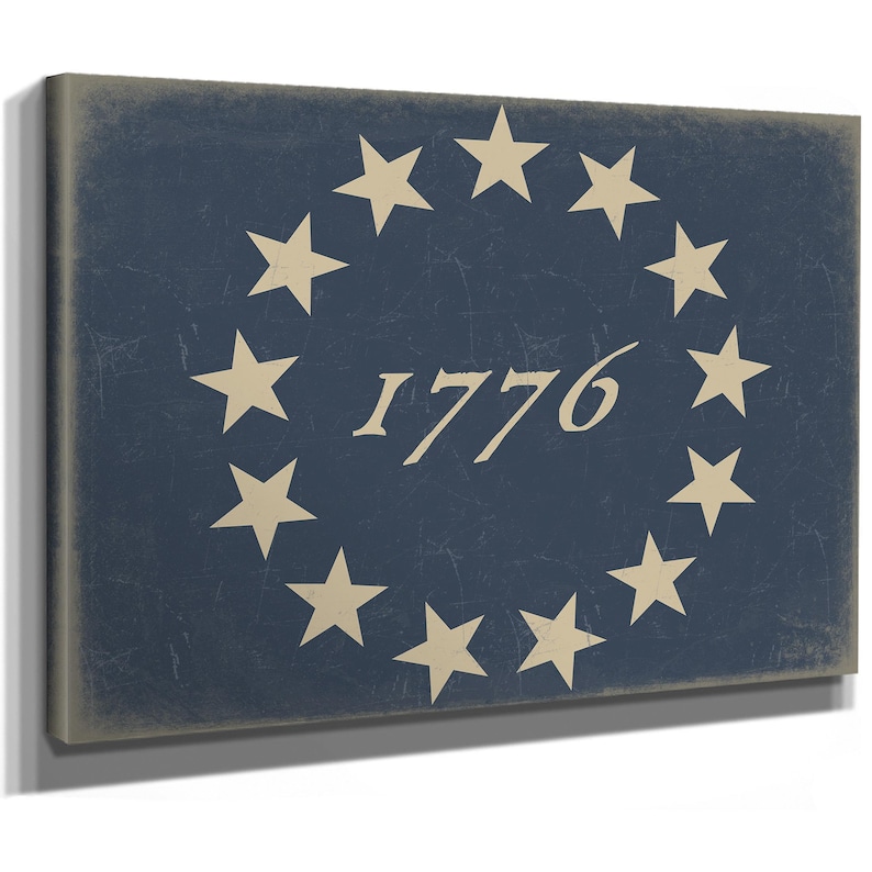 Declaration of Independence Print: 1776 Patriotic Wall Art, Canvas or ...