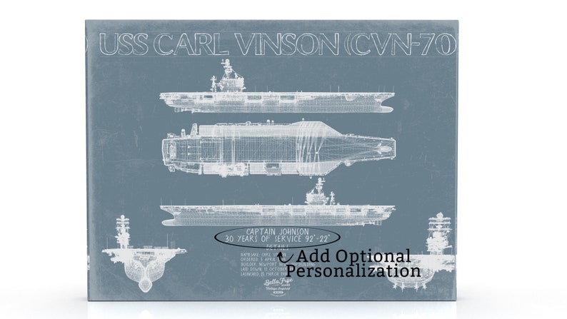 USS Gerald R. Ford Blueprint Wall Art Original Carrier Print - Etsy