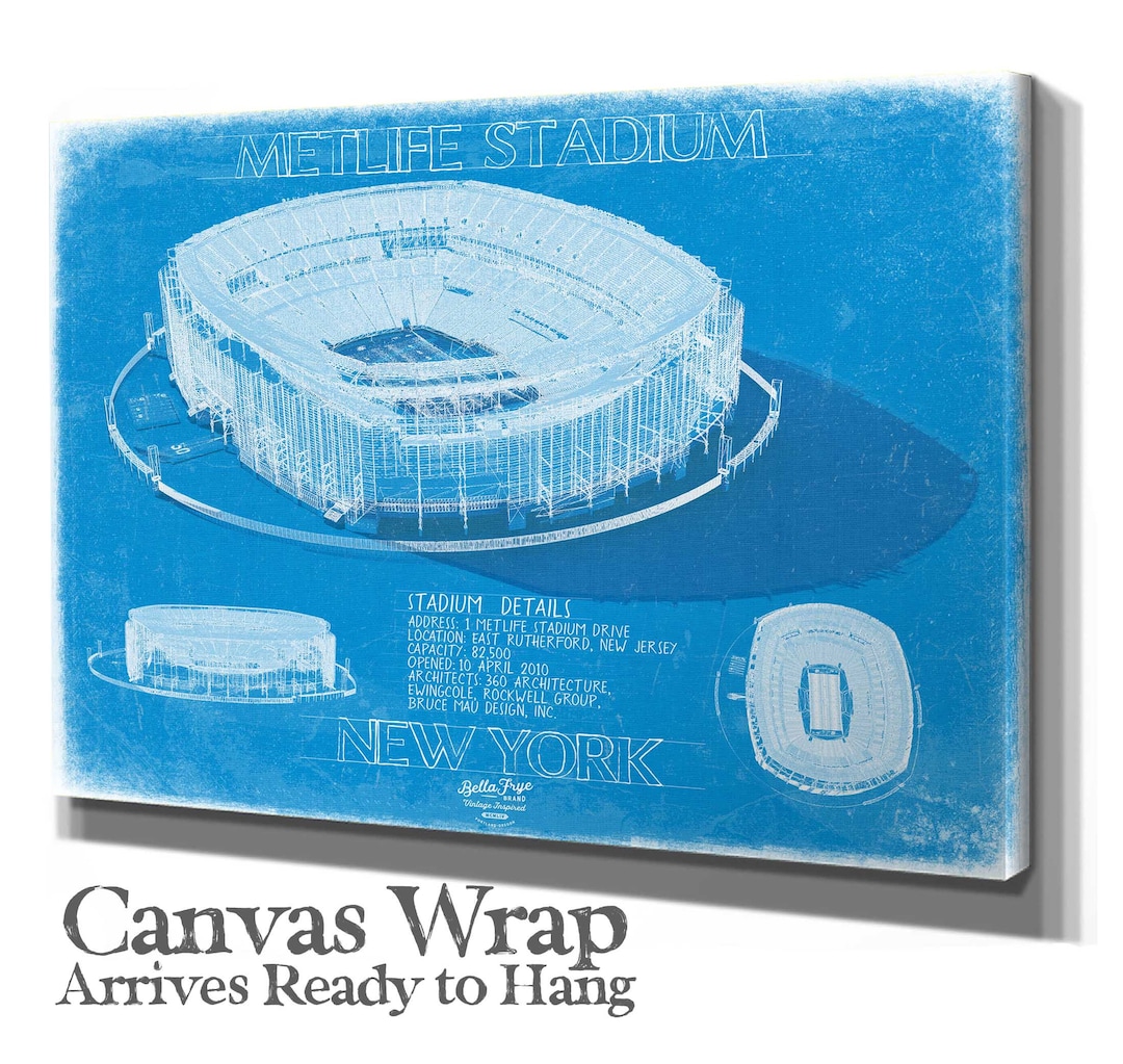 Metlife Stadium Wall Art - NY Jets and NY Giants Football Poster - Etsy