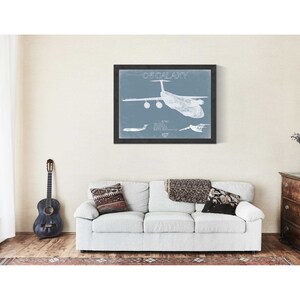 C-5 Galaxy Blueprint Wall Art - Original Aviation Plane Print - Etsy