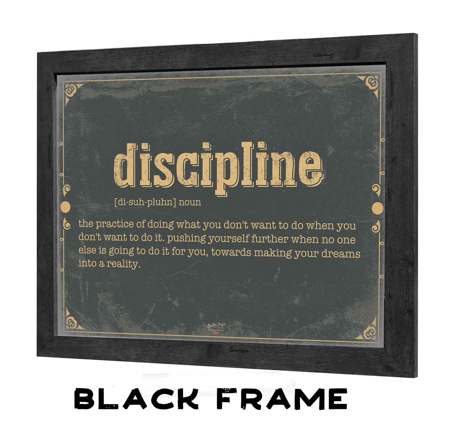 Discipline Word Definition Wall Art Gift for Discipline - Etsy