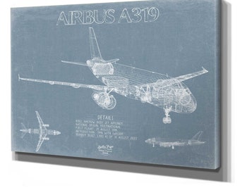 Airbus A319 Drawing - Etsy
