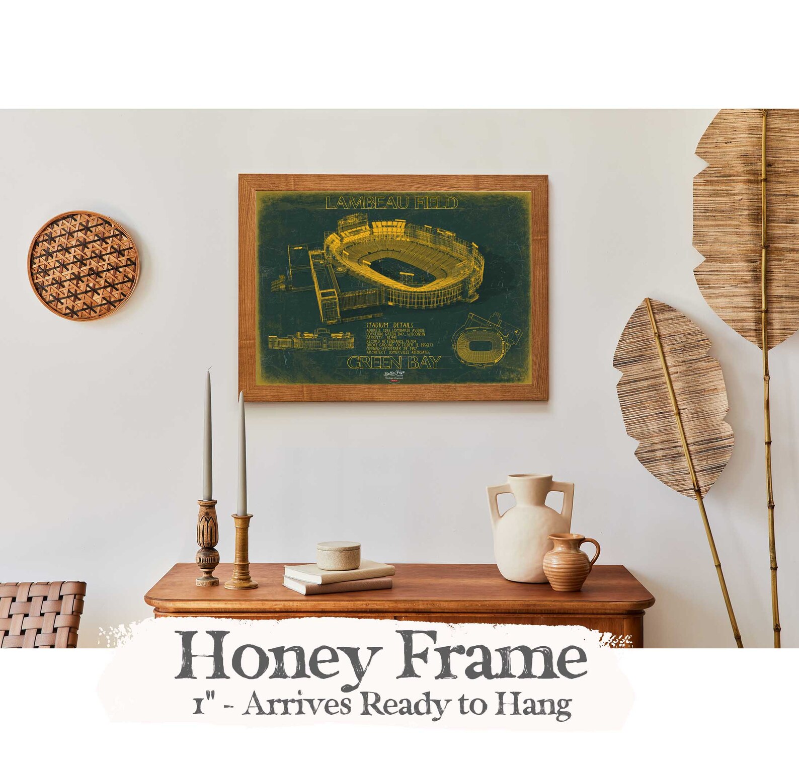 Lambeau Field Wall Art Original Green Bay Packers Print - Etsy