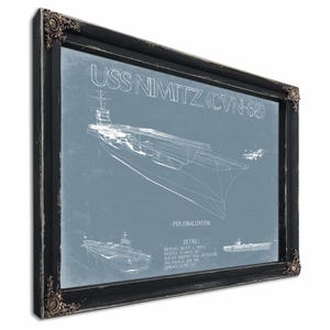 USS Nimitz CVN-68 Blueprint Wall Art - Original Carrier Print - Etsy