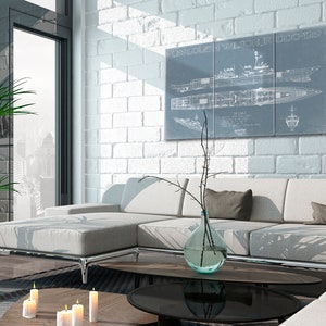 USS Louis H. Wilson Jr. (DDG-126) Blueprint Wall Art - Original Guided ...