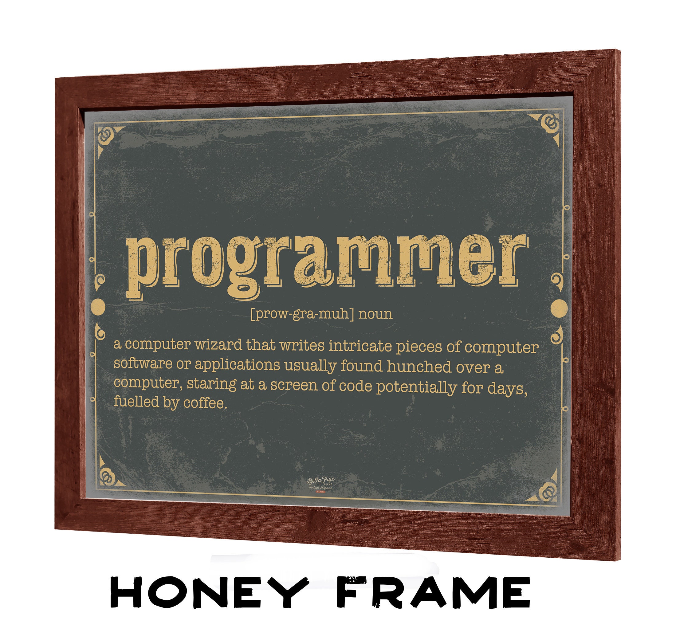 Programmer Word Definition Wall Art Gift for Programmer - Etsy