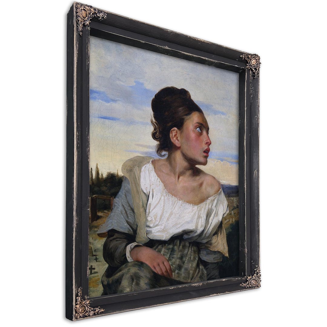 Orphan Girl at the Cemetery | Museum Art Print or Framed Canvas - Etsy