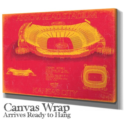 Arrowhead Stadium Kansas City Stipple Drawing Football - Etsy