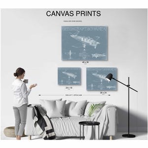 Beechcraft Bonanza Aircraft Blueprint Wall Art - Original Aviation ...