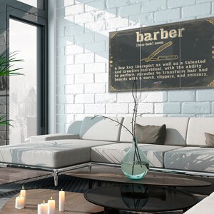 Barber Word Definition Wall Art - Gift for Barber Dictionary Artwork - Etsy