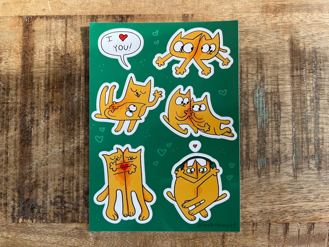 I Heart You Sticker Sheets - Etsy
