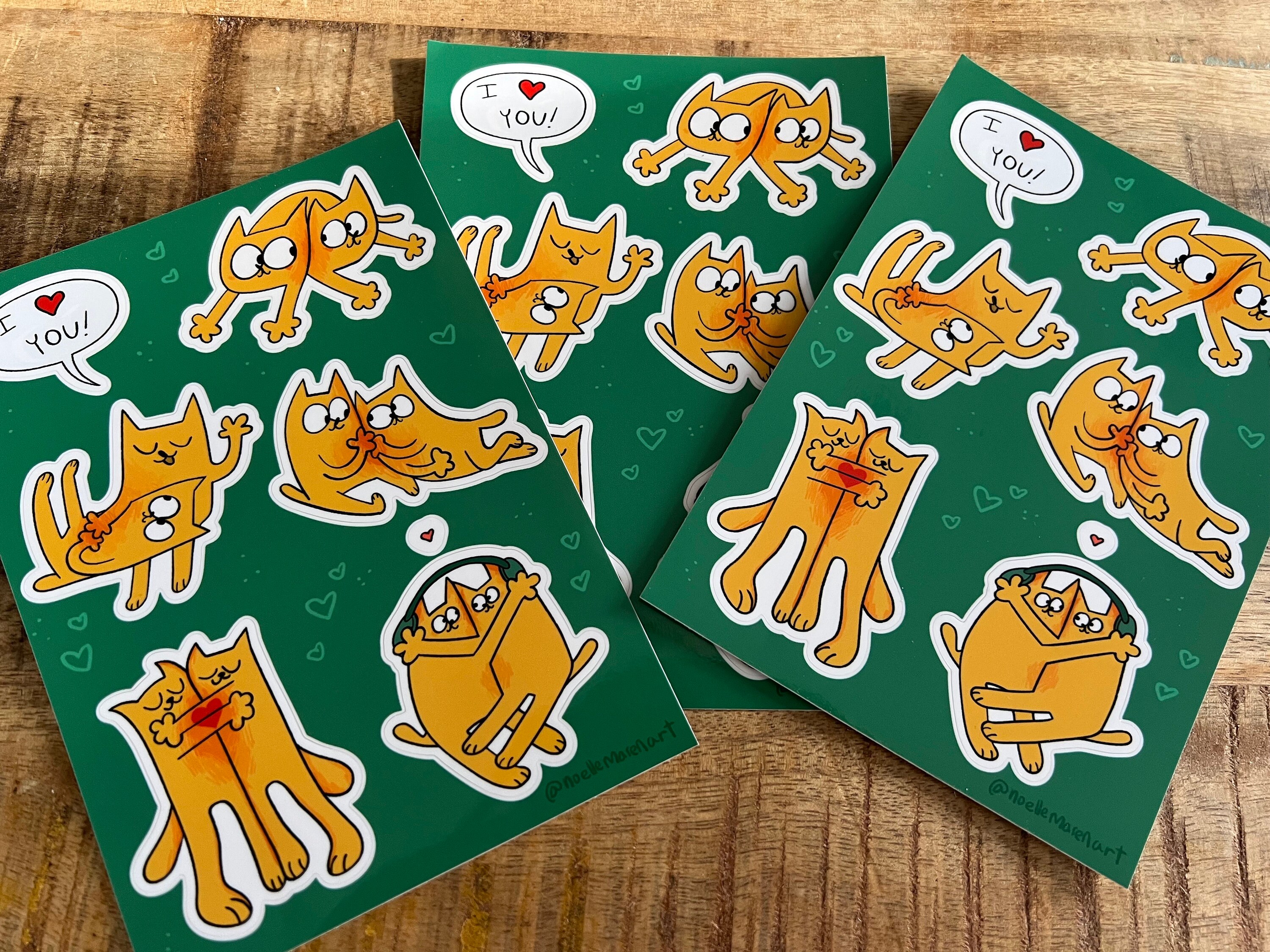 I Heart You Sticker Sheets - Etsy