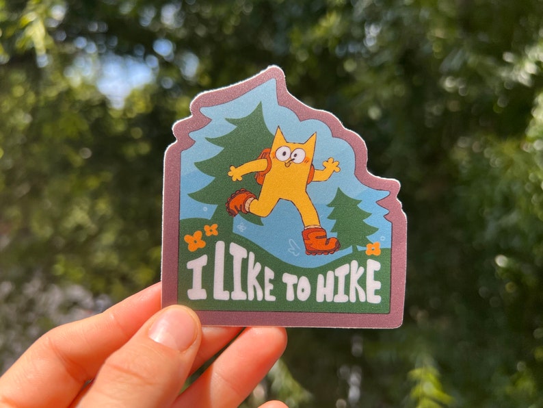 I Like to Hike Sticker - Etsy Canada