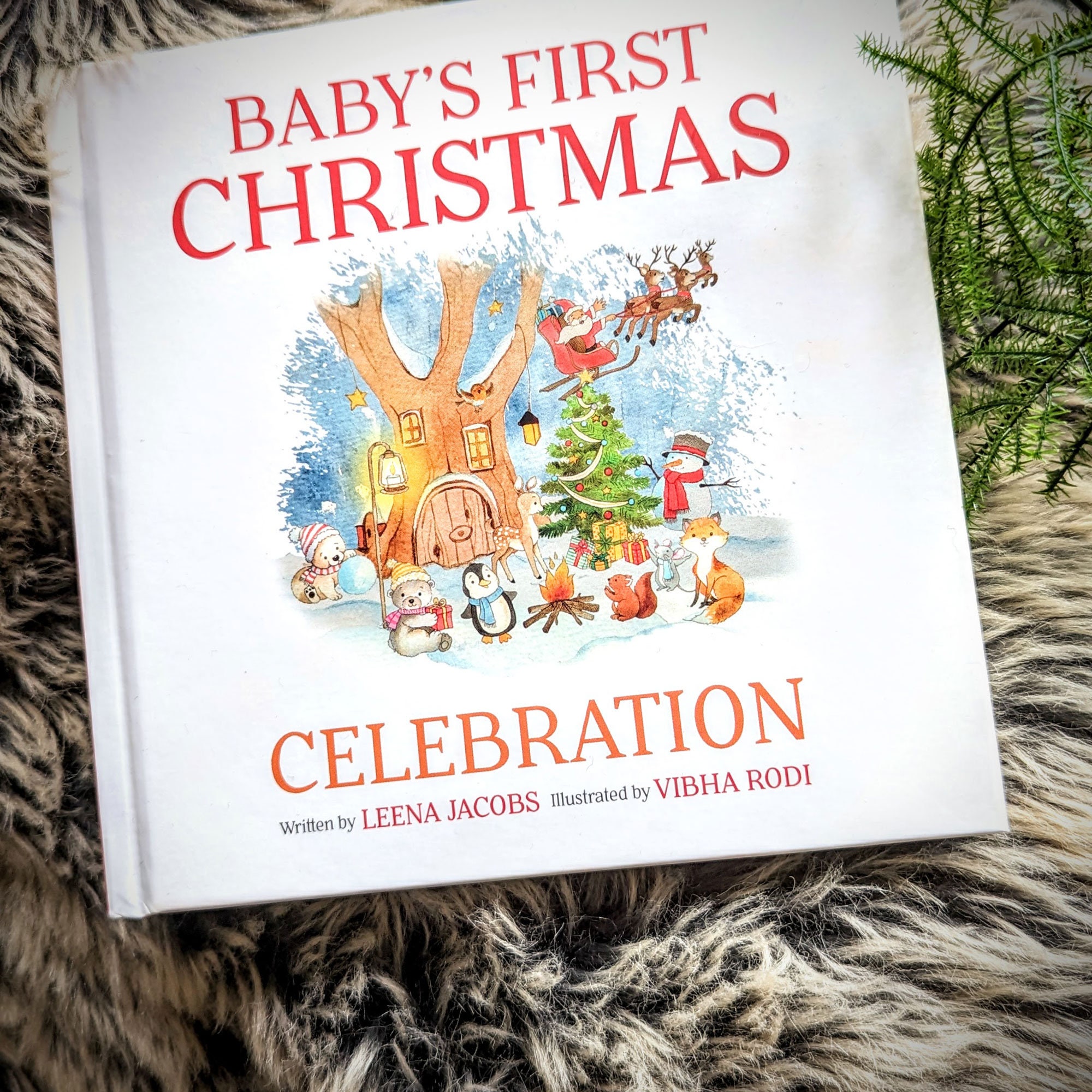 Baby's First Christmas Gift Book Keepsake Present for New Parents ...