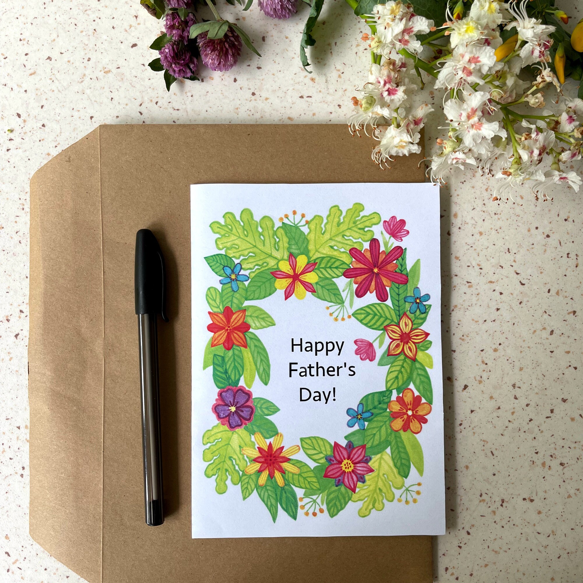 Happy Father's Day Printable Card, Card for Dad Digital Download ...