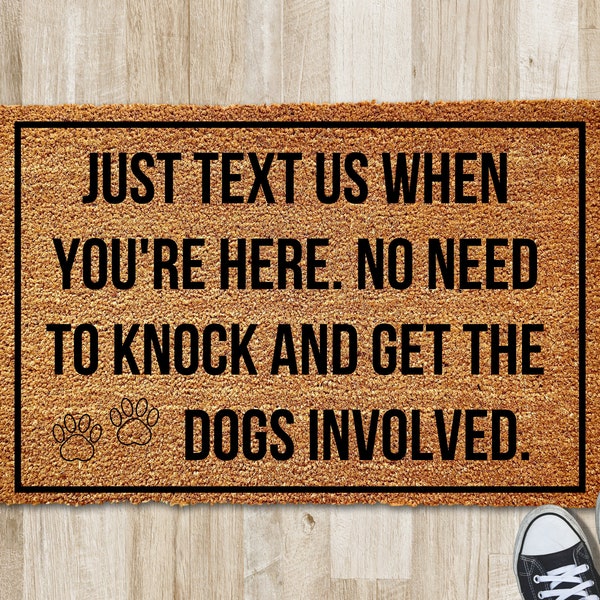 Funny Dogs Doormat - Etsy