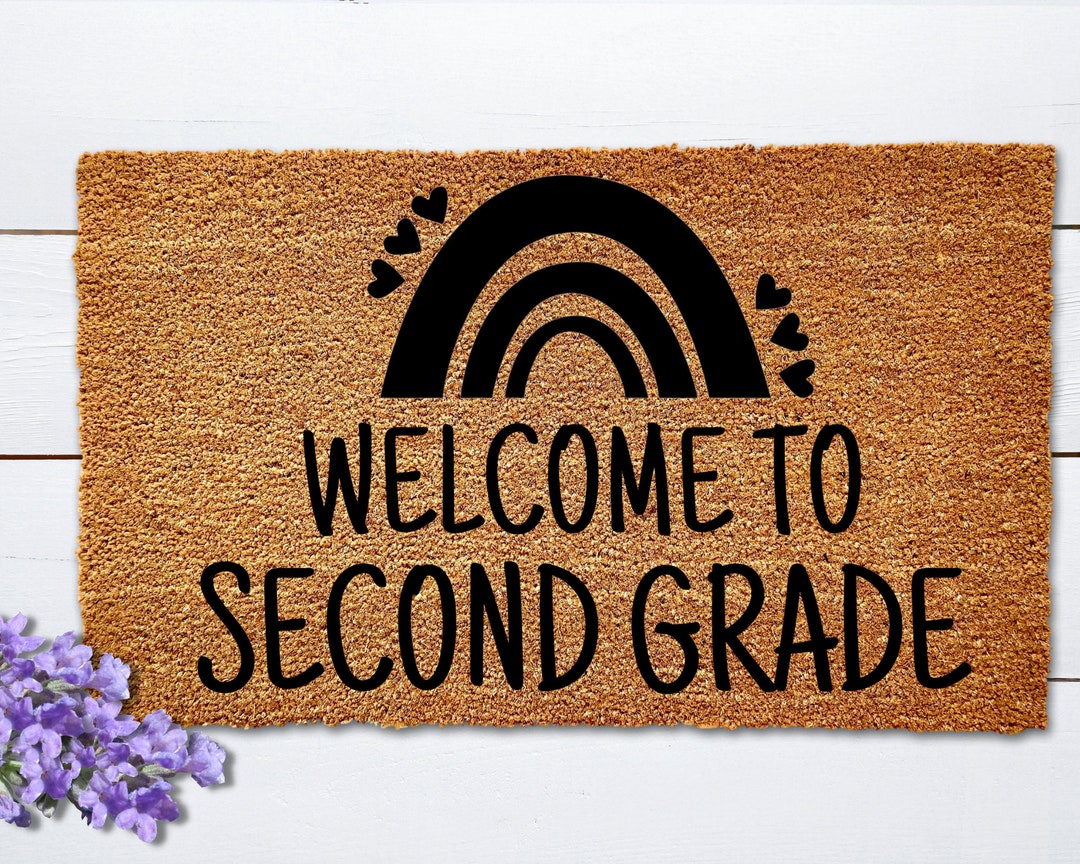 Welcome to Class Doormat, Teacher Gift, Welcome to Second Grade, Second ...