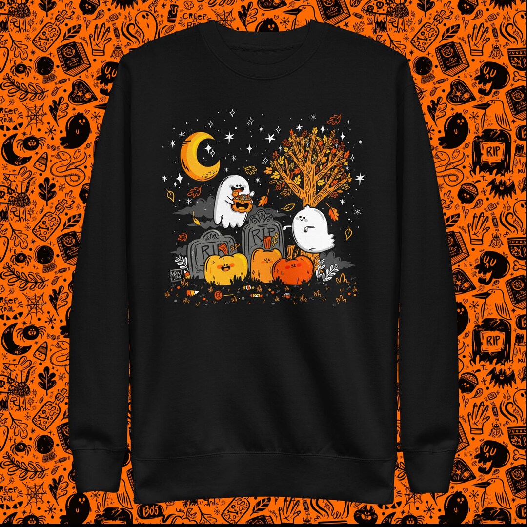 Graveyard Ghosties Unisex Premium Sweatshirt - Etsy