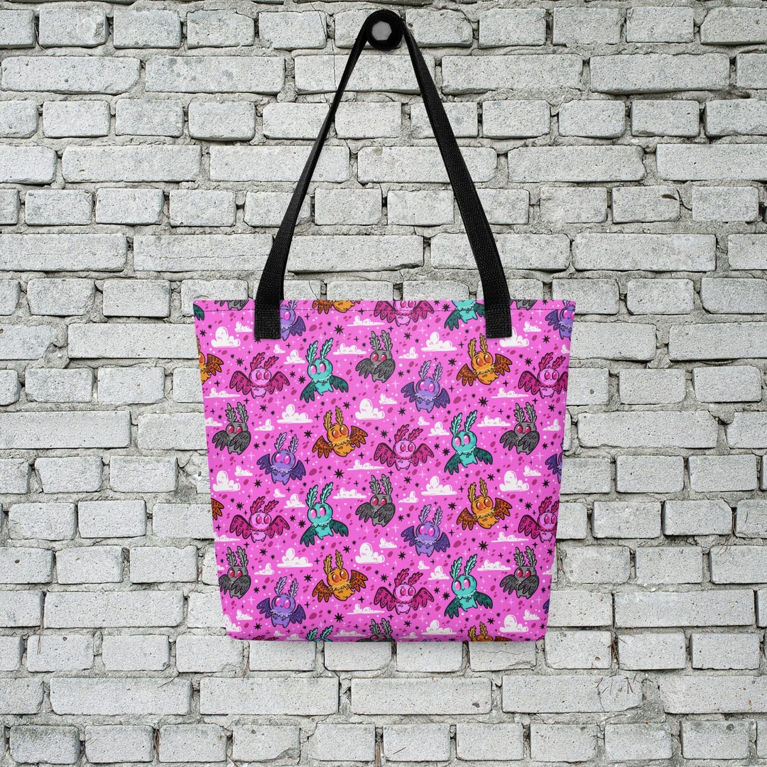 Mothman Tote Bag | Mothman Bag | Cryptid Bag | Cryptid Tote | Reusable ...