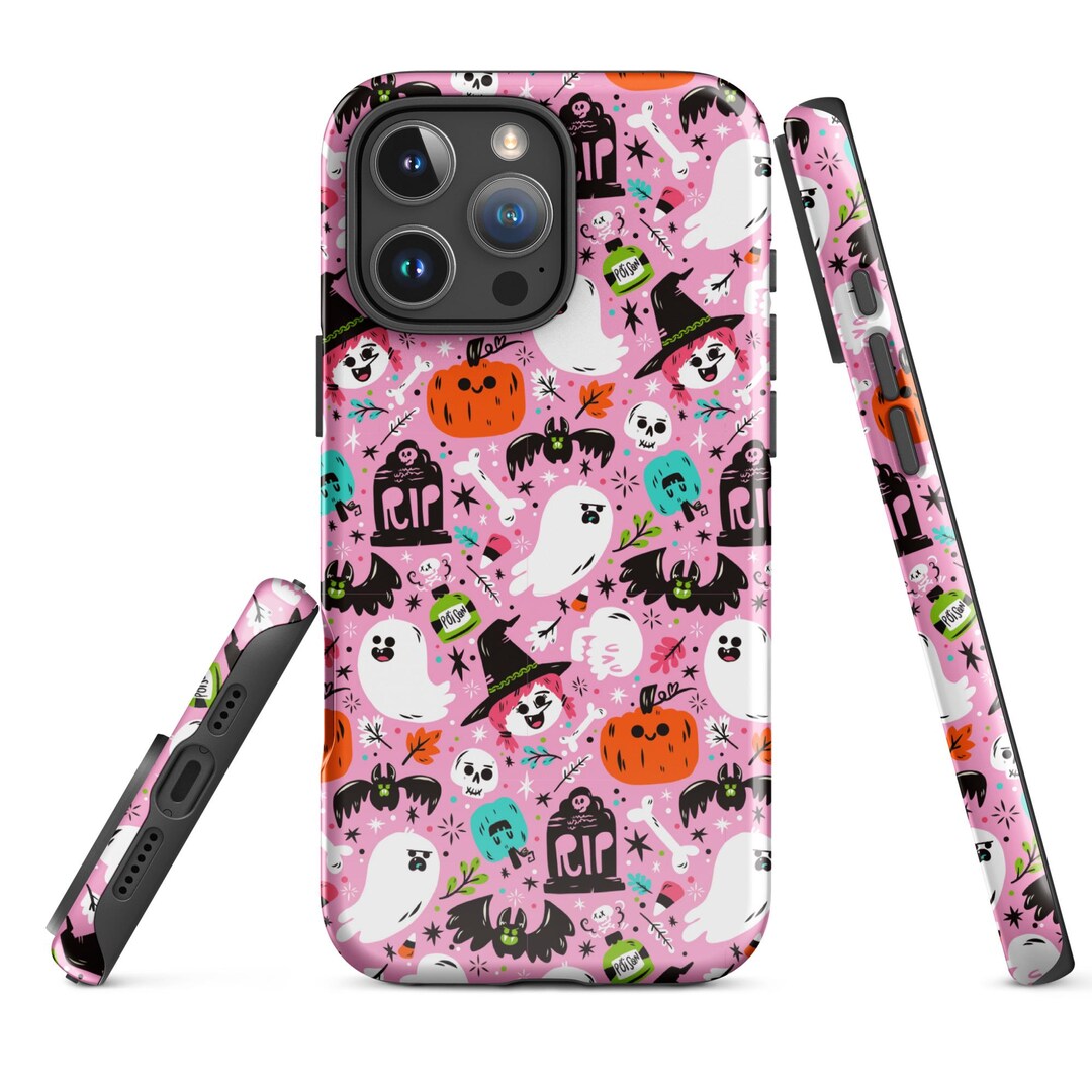 Cute Spooky Icons Tough Case for iPhone | Halloween Phone Case | Spooky ...