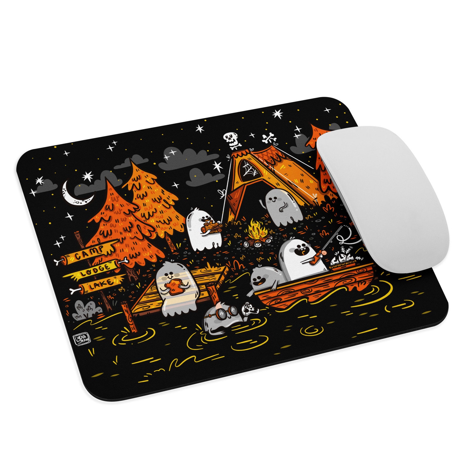 Ghost Summer Camp Mouse Pad - Etsy