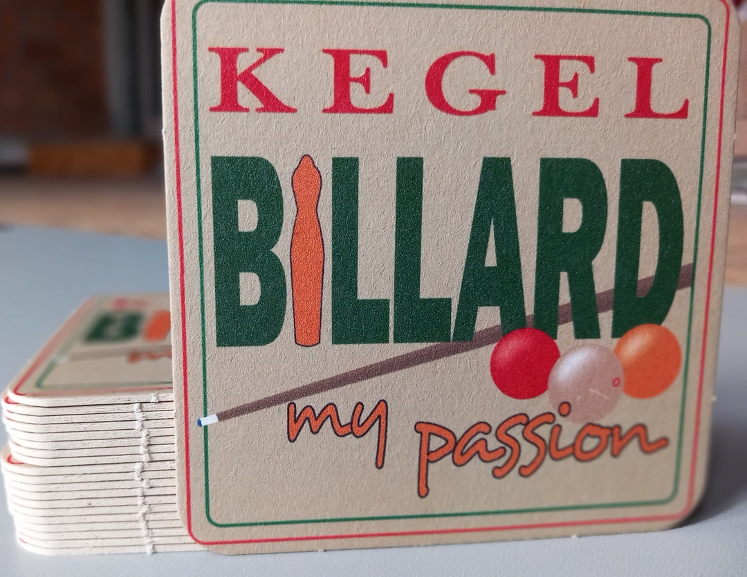 Billiards Bowling Billiards 20 Beer Mats, Bowling Billiards Coasters ...