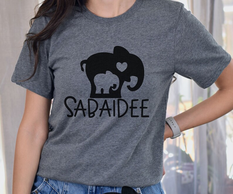 Sabaidee Hello Elephant Tee|lao T-shirt|lao Clothing|laos Pride|lao New Year|kawaii Clothing ...