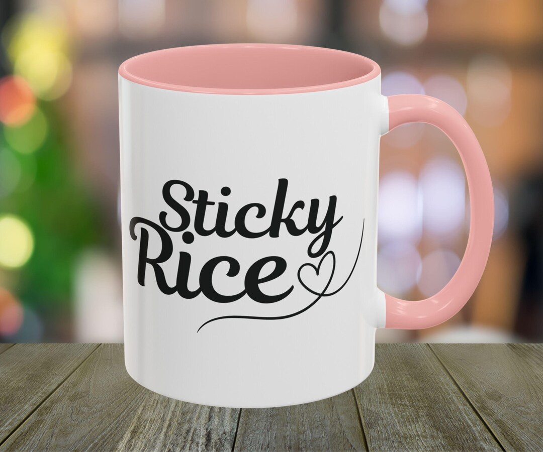 Simple Sticky Rice Ceramic Mugs|11 Oz|southeast Asian Foods|birthday ...