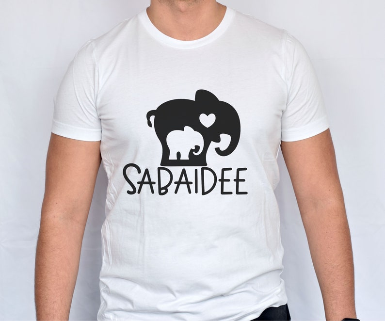 Sabaidee Hello Elephant Tee|lao T-shirt|lao Clothing|laos Pride|lao New Year|kawaii Clothing ...