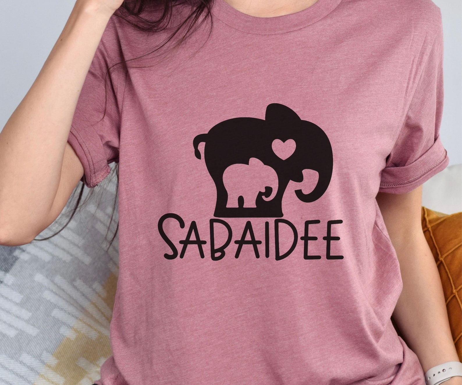 Sabaidee Hello Elephant Tee|lao T-shirt|lao Clothing|laos Pride|lao New Year|kawaii Clothing ...