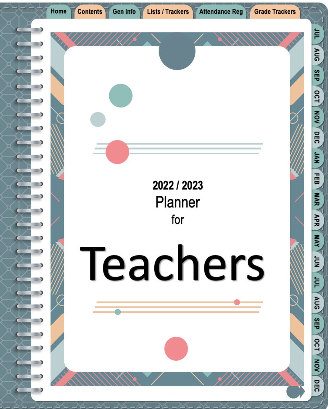 DIGITAL TEACHER PLANNER2022-2023 - Etsy