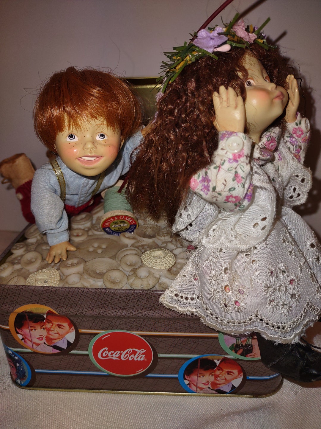 Coca Cola Button Kids, Hal Payne Figurine Vintage - Etsy