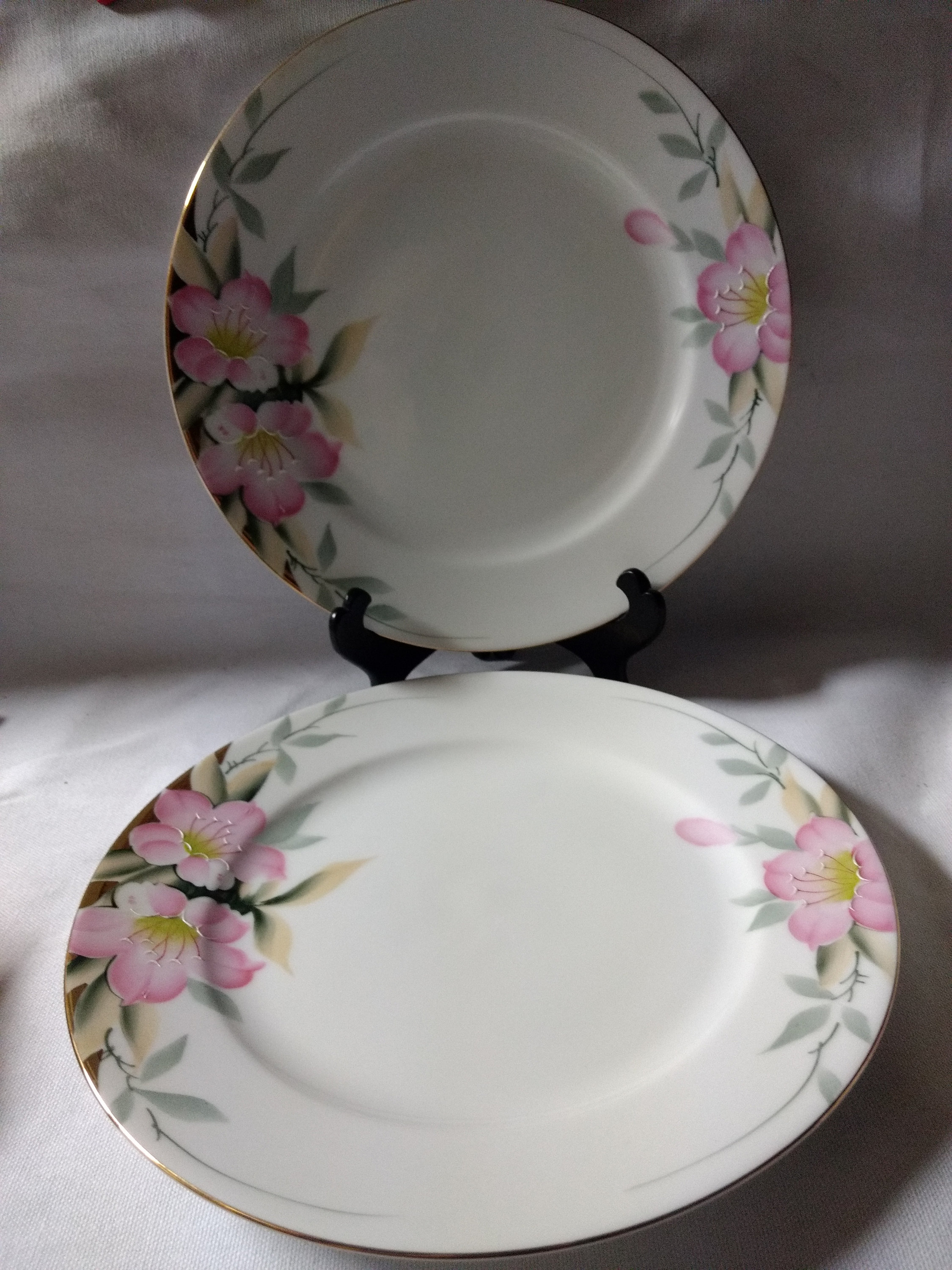 2-dinner Plates 9 7/8" Noritake Azalea Pattern ,red Mark - Etsy